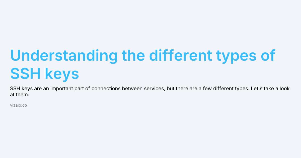 Docs | Understanding the different types of SSH keys Docs | Understanding the different types of SSH keys
